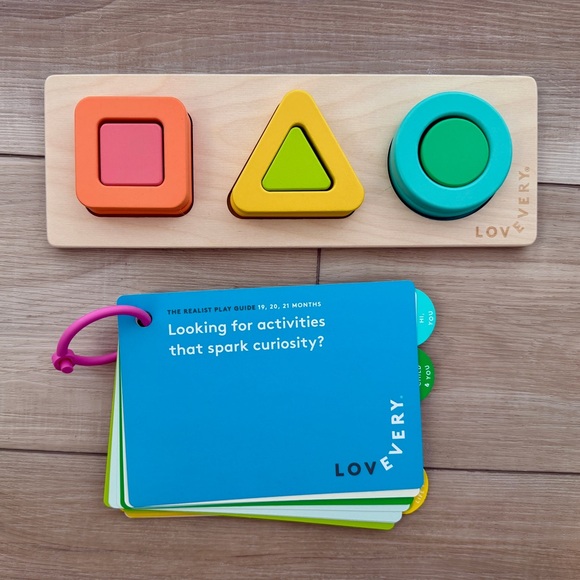 LOVEVERY | Toys | Lovevery 3d Wooden Geo Shapes Puzzle With Play Guide ...